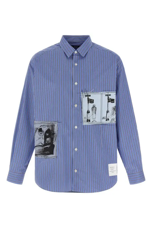 COMME DES GARҪONS HOMME Patch Striped Shirt