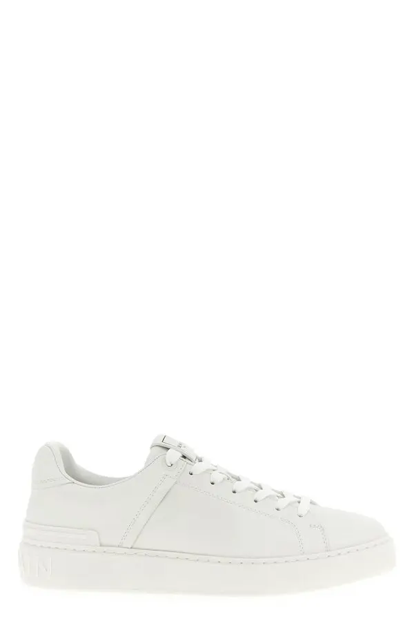 Balmain B-court Smooth Leather Sneakers