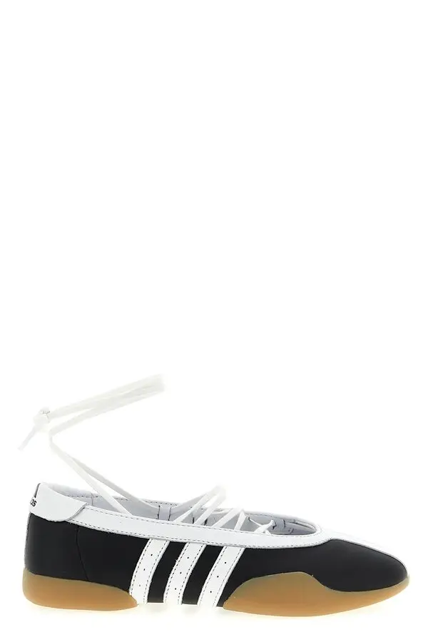 ADIDAS ORIGINALS Taekwondo Mei Leather Ballet Flats - White/black