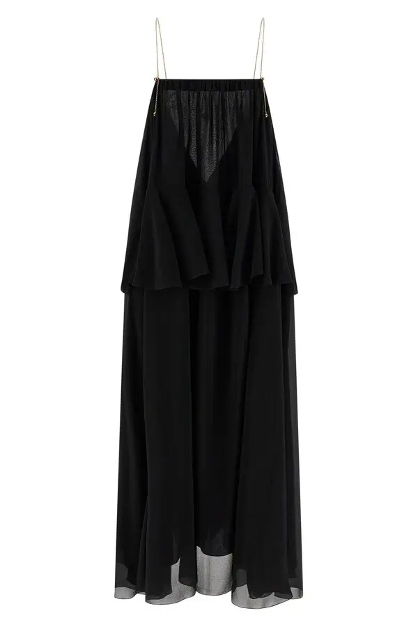 Chloé Silk Chiffon Maxi Dress