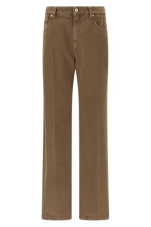 Brunello Cucinelli Denim Pants - Beige