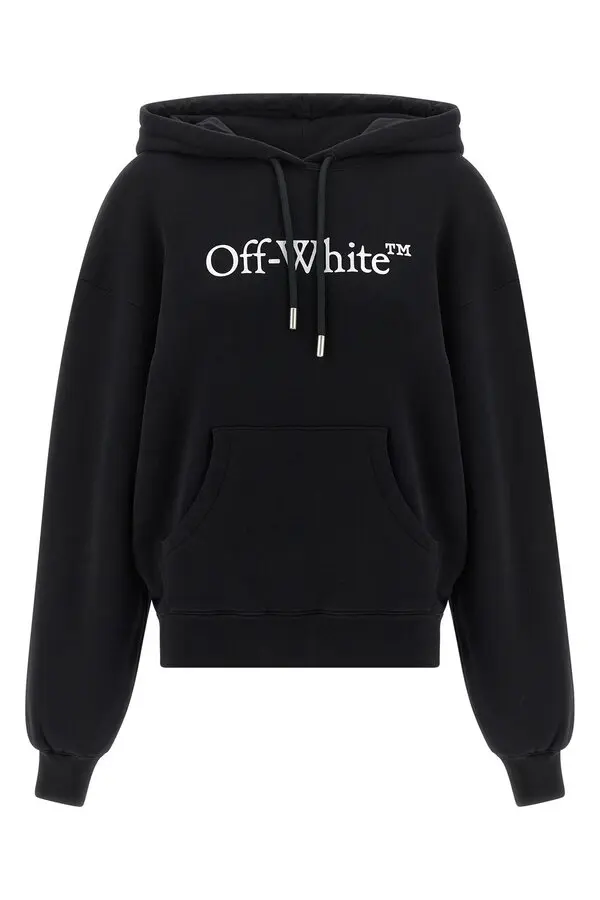 Off-White Big Logo Bookkish' Hoodie - White/black