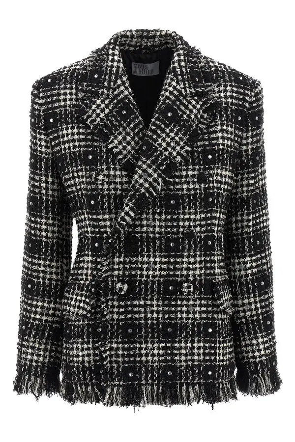 Giuseppe Di Morabito Tweed And Rhinestone Blazer