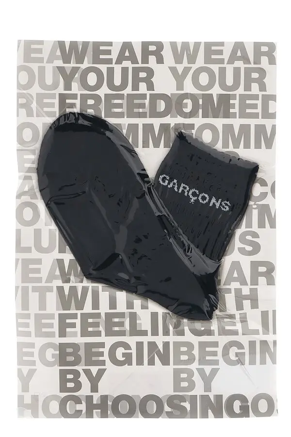 Comme Des Garçons Logo Intarsia Socks