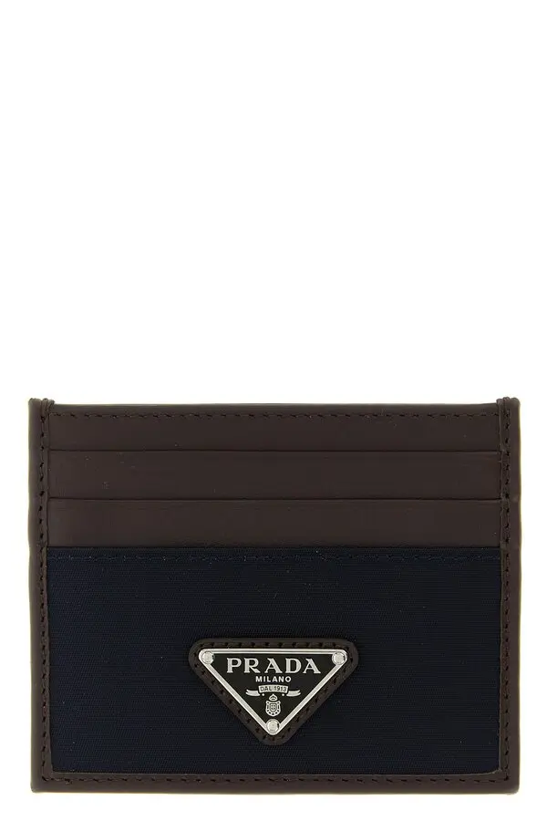 Prada Nylon Leather Cardholder