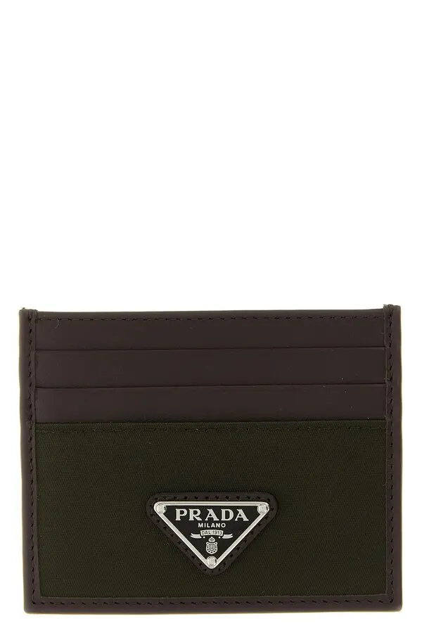 Prada Nylon Leather Cardholder