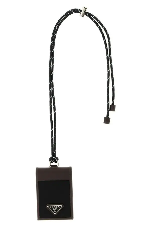 Prada Lace Card Holder - Black