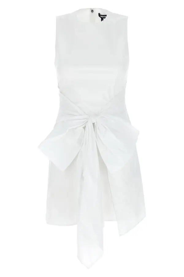ROTATE BY BIRGER CHRISTENSEN Sleeveless Mini Dress With Bow