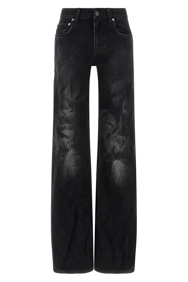 Balenciaga Wide Leg Denim Jeans