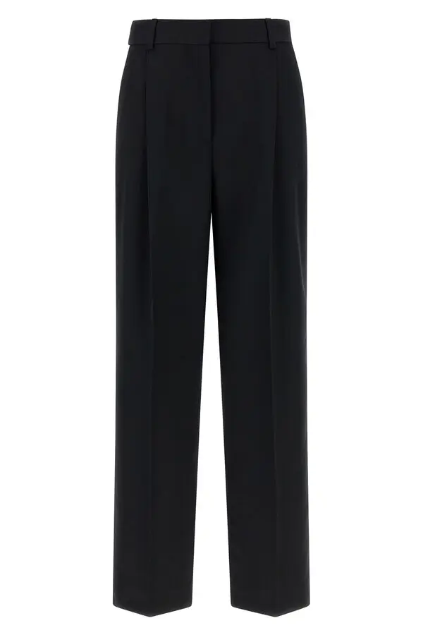 TOTEME Wool Blend Straight Leg Trousers