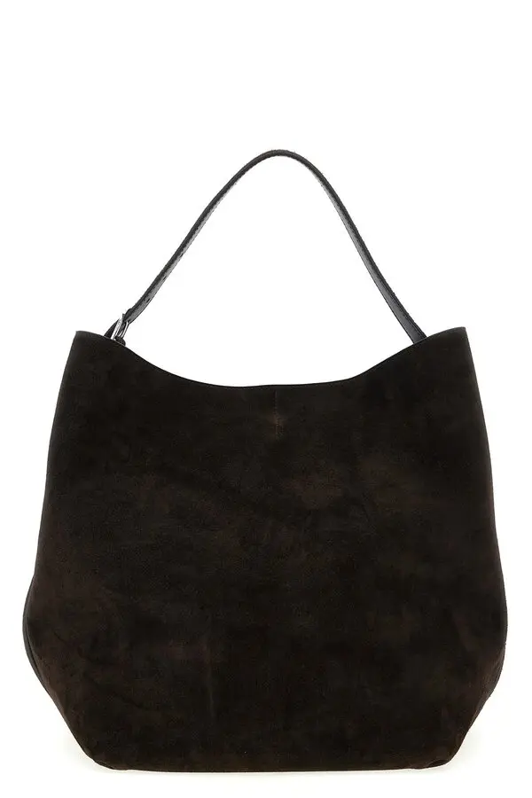 TOTEME Belted Suede Shoulder Bag