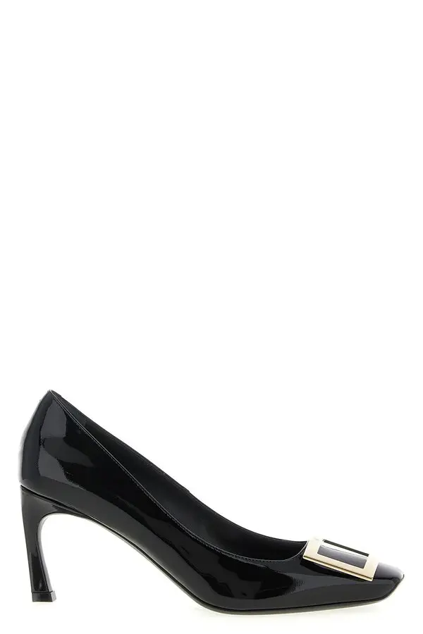 ROGER VIVIER Trompette Patent Leather Pumps - Black