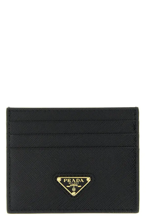 Prada Logo Card Holder - Black