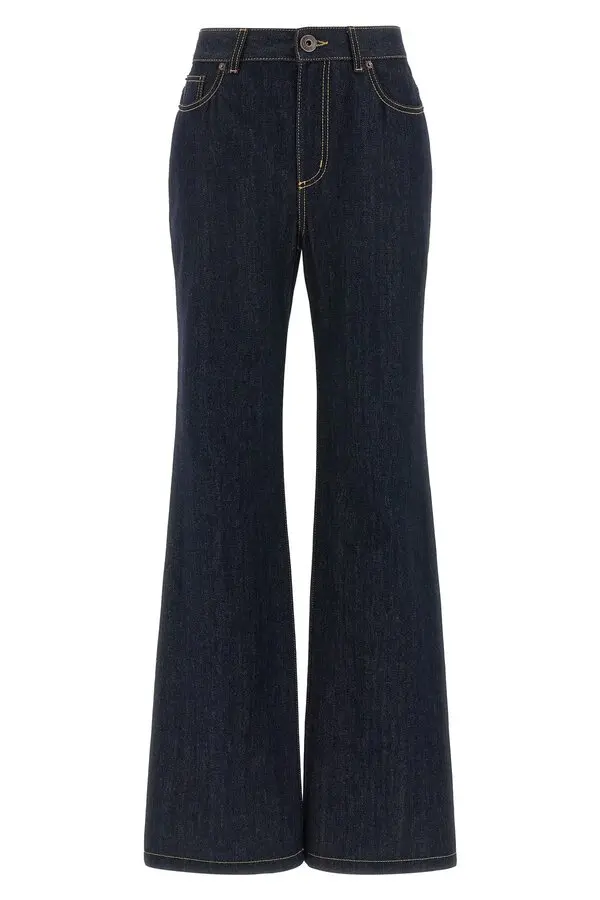 Alexander McQueen Straight Leg Jeans - Blue