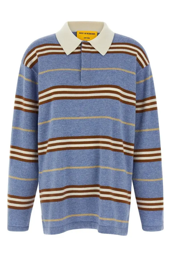 Guest In Residence Striped Cashmere Rugby Shirt
