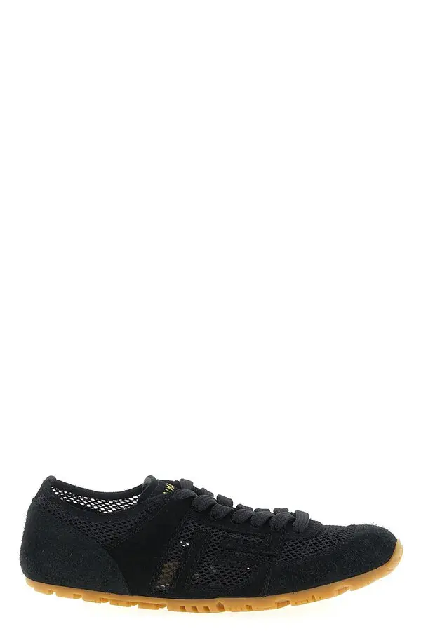 Balmain Racer 45 Suede And Mesh Sneakers - Black