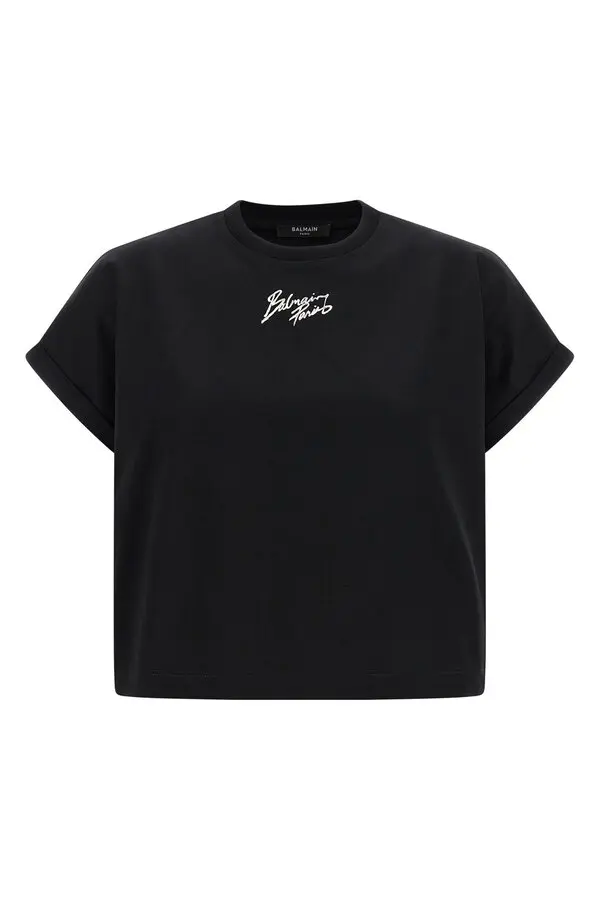 Balmain Cropped T-shirt
