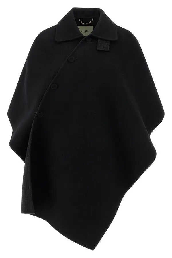 Fendi Virgin Wool Short Cape