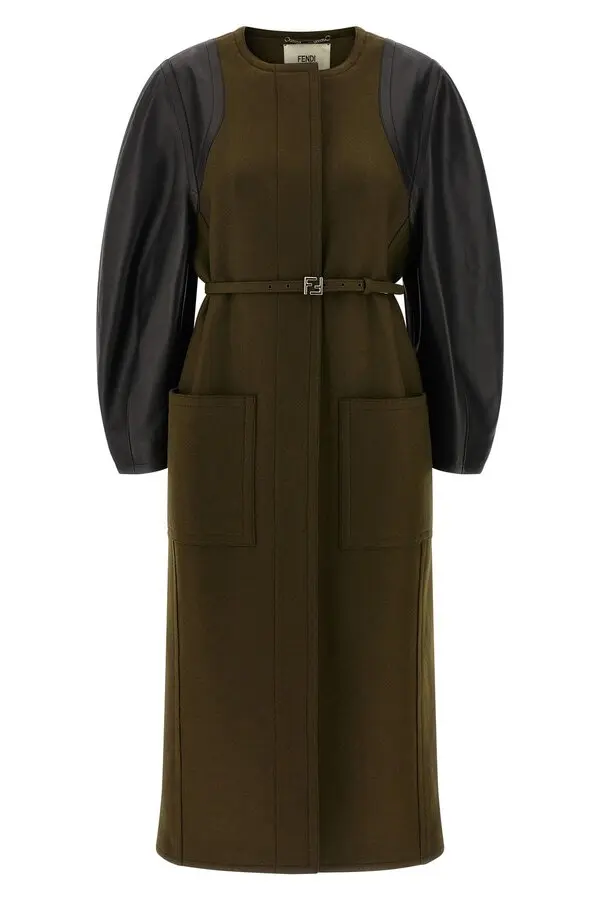Fendi Wool Felt Overcoat