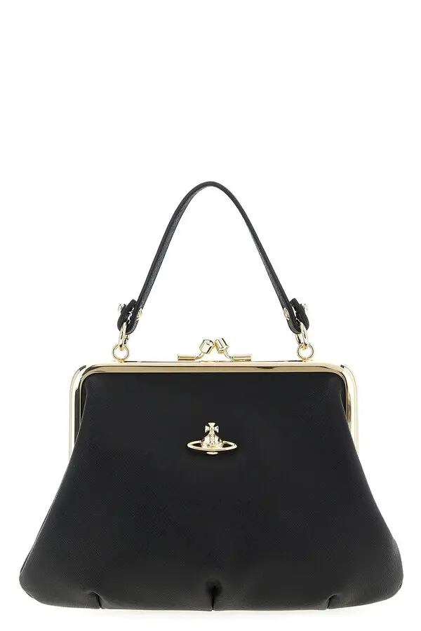 VIVIENNE WESTWOOD Saffiano Leather Granny Frame Handbag