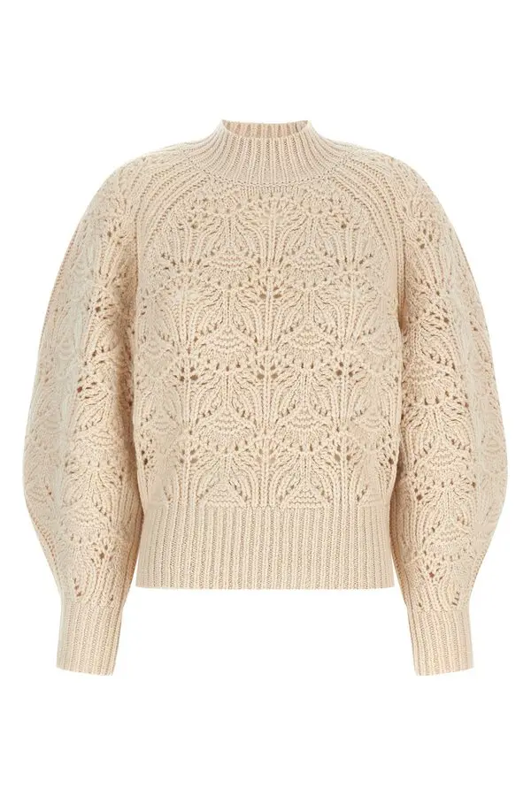 Zimmermann Hypnotic Cable Knit Wool Sweater