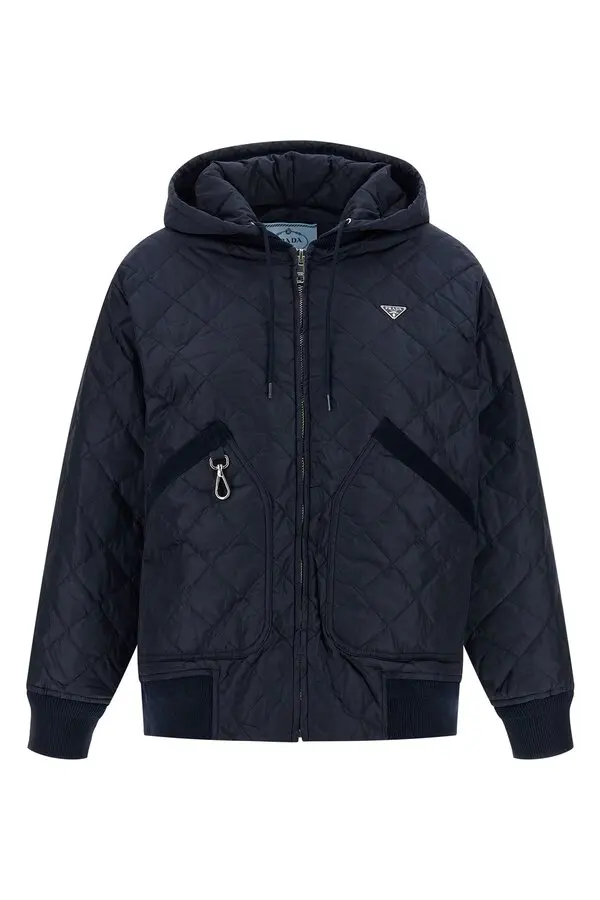 Prada Quilted Hooded Jacket