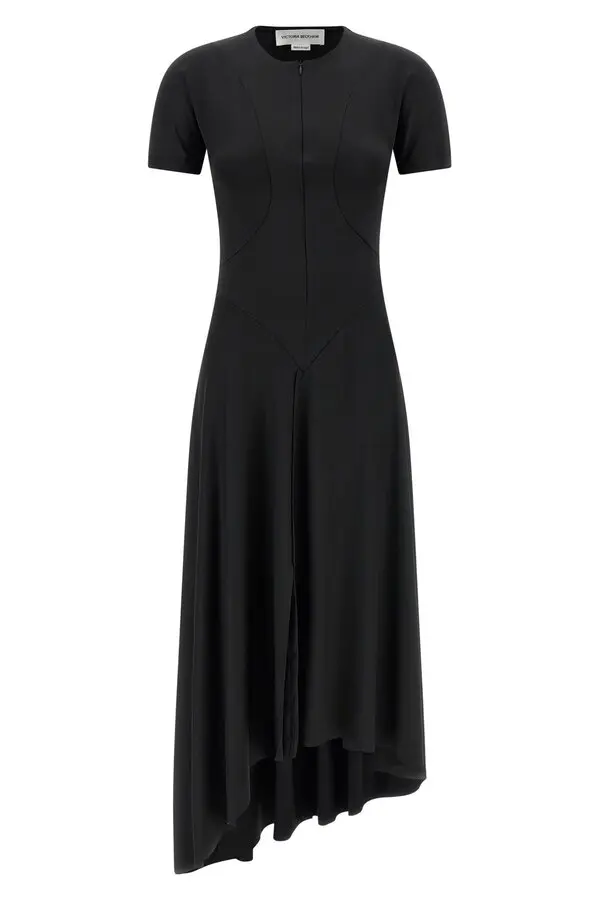 Victoria Beckham Zipped Front Midi Dress