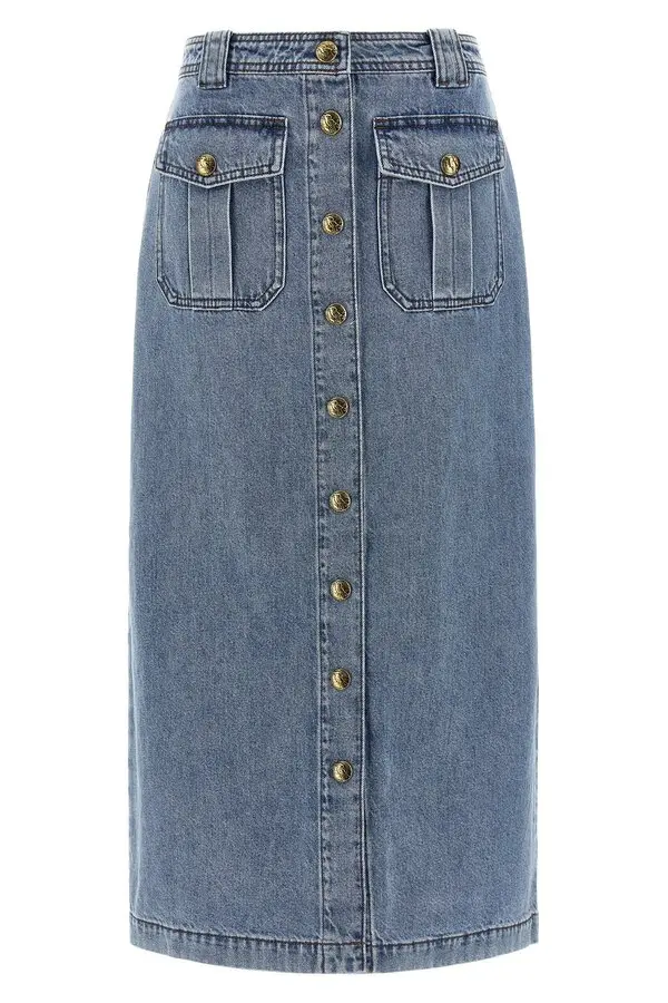 Zimmermann Denim Pencil Skirt