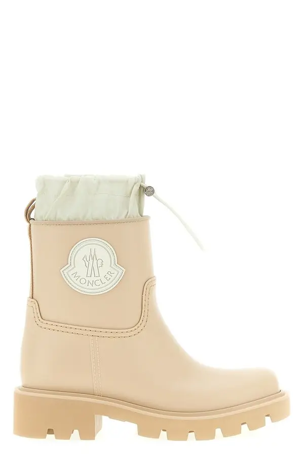Moncler Kickstream Rain Boots - Beige