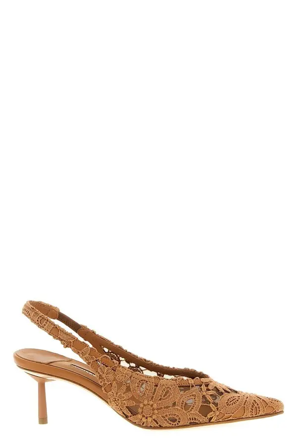 LE SILLA Chantilly Slingback Pumps - Brown