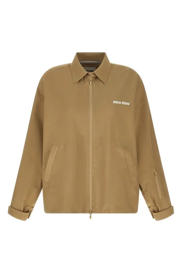 Miu Miu Tech Canvas Windbreaker