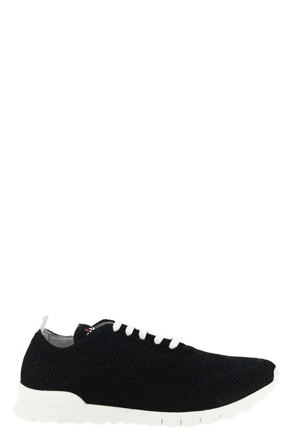 Kiton Textured Running Sneakers - Black