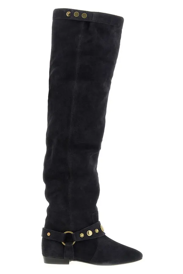 Isabel Marant Étoile Selize Suede Boots - Black