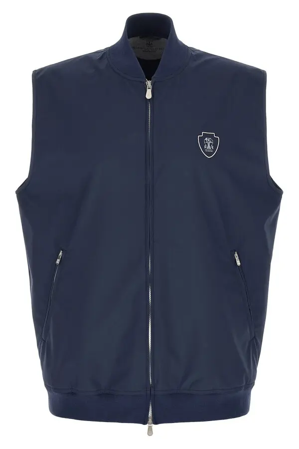 Brunello Cucinelli Logo Nylon Vest