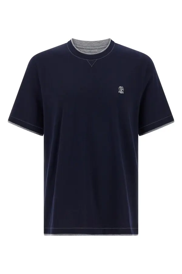 Brunello Cucinelli Double Layer T-shirt