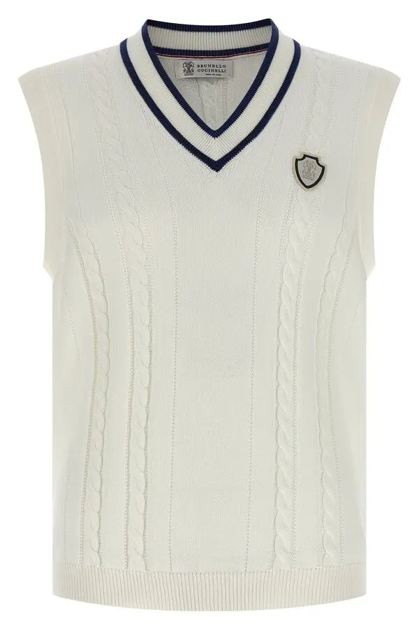 Brunello Cucinelli Cotton Braided Vest