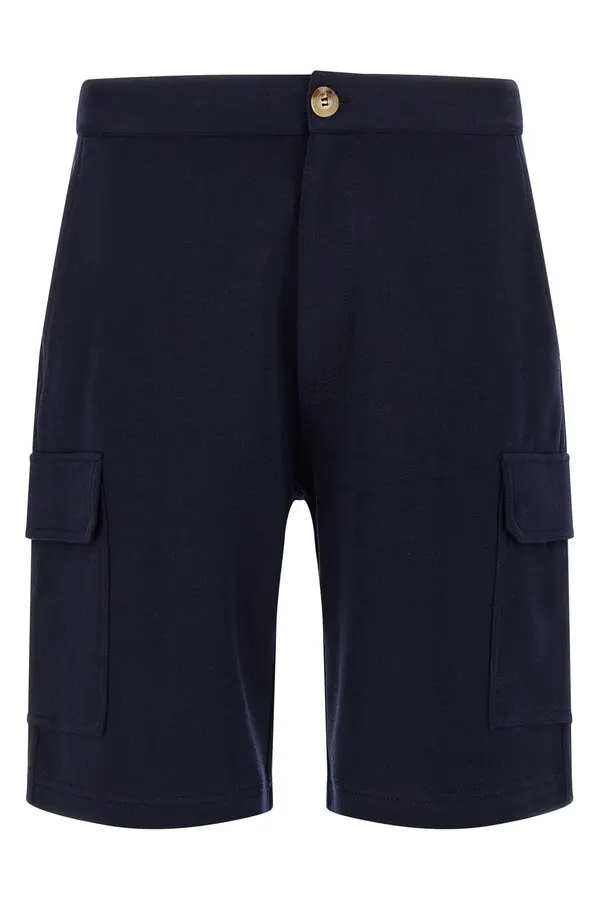 Brunello Cucinelli Cargo Bermuda Shorts - Blue