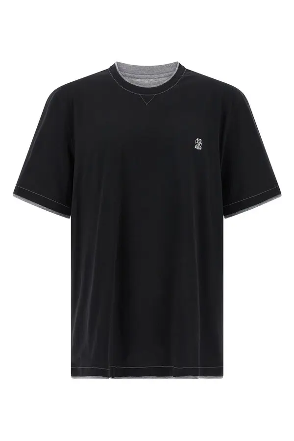Brunello Cucinelli Double Layer T-shirt