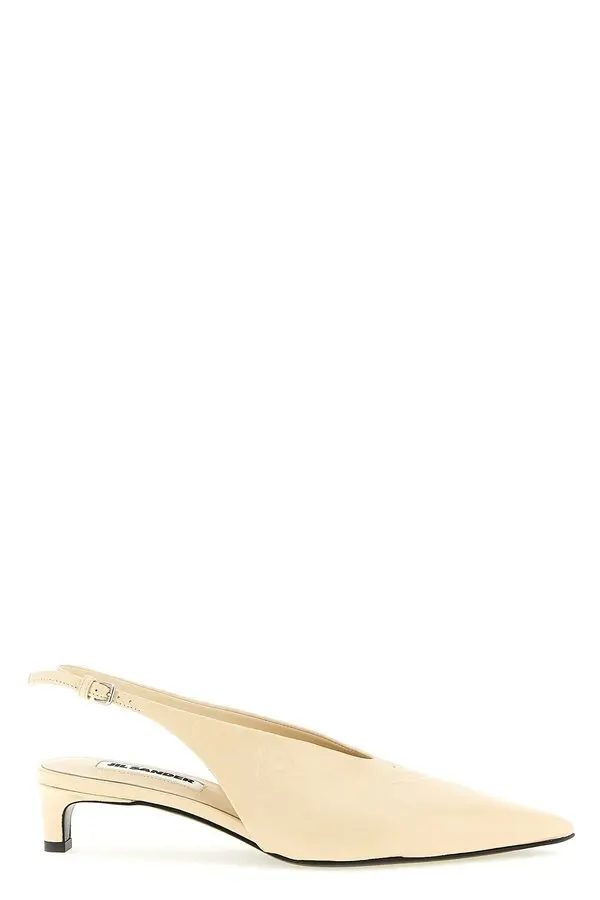 JIL SANDER Leather Slingback
