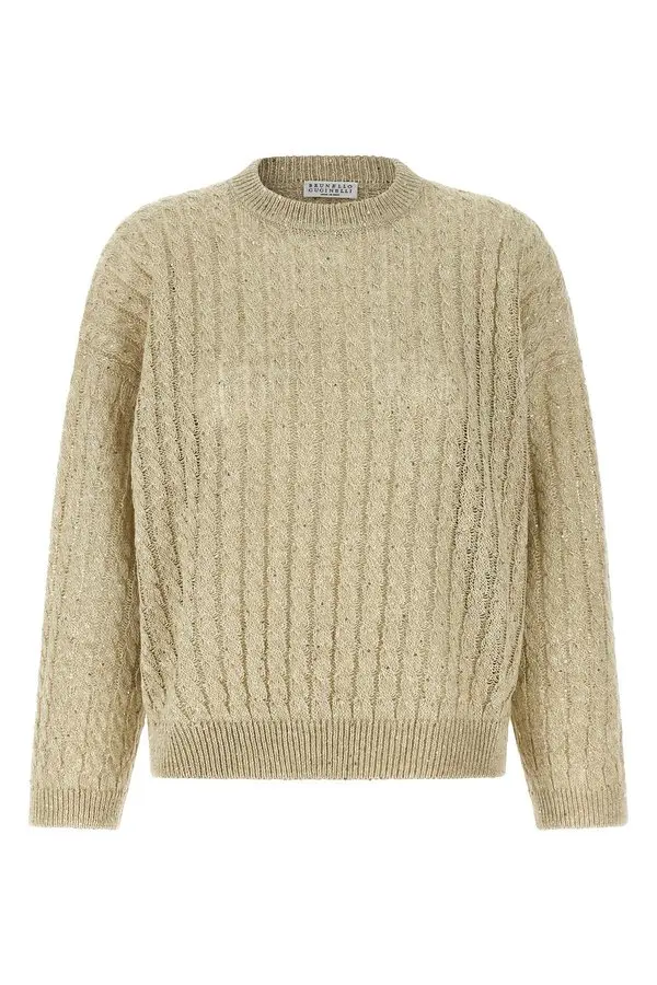Brunello Cucinelli Dazzling Cable Sweater