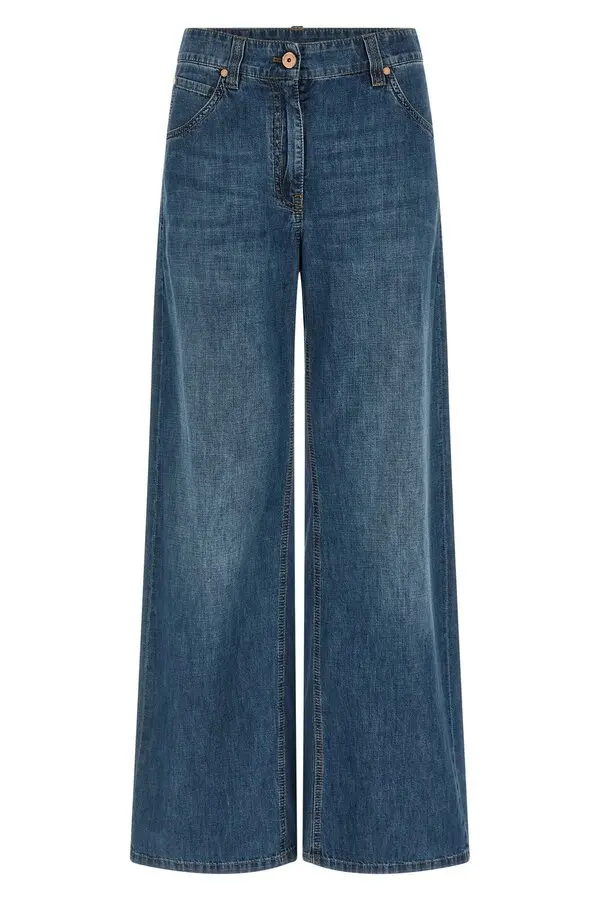Brunello Cucinelli Wide Leg Jeans