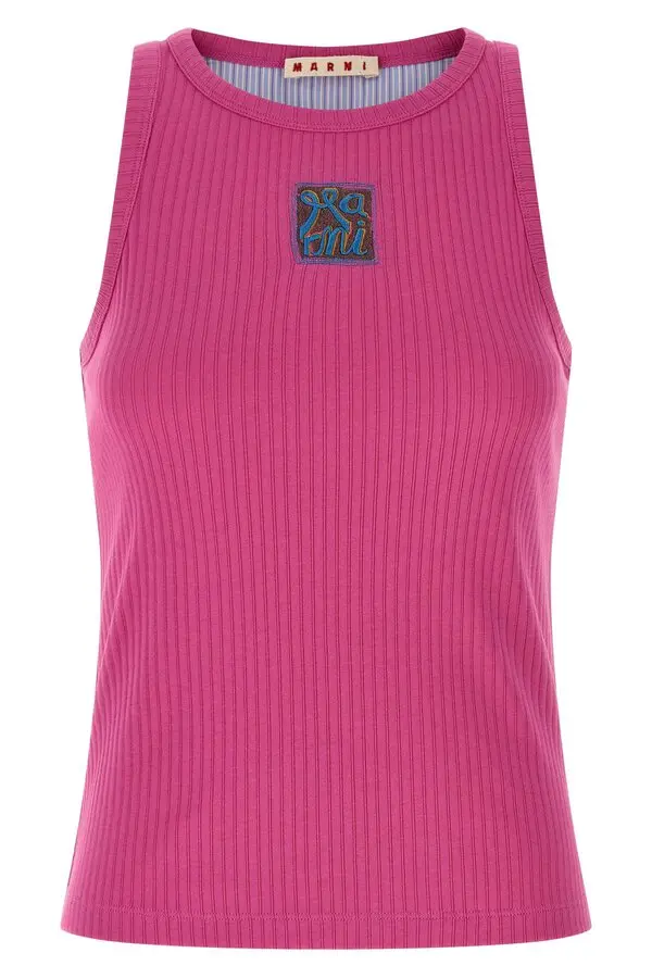 Marni Logo Patch Tank Top