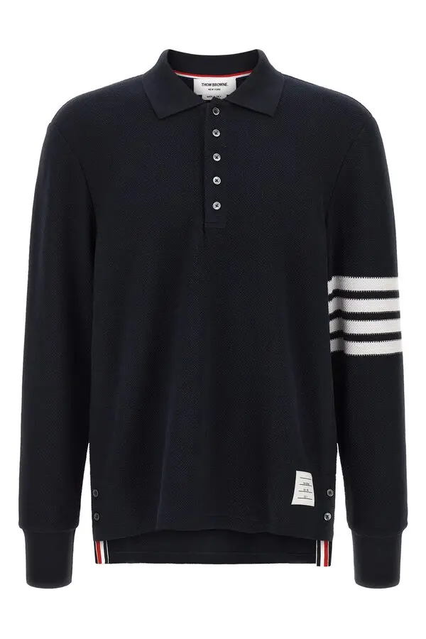 Thom Browne 4 Bar' Polo Shirt - Blue
