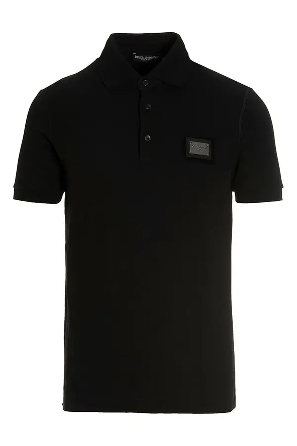 Dolce & Gabbana Polo 'dg Essential - Black