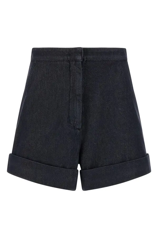 Max Mara Mxmcalca Denim Shorts - Blue