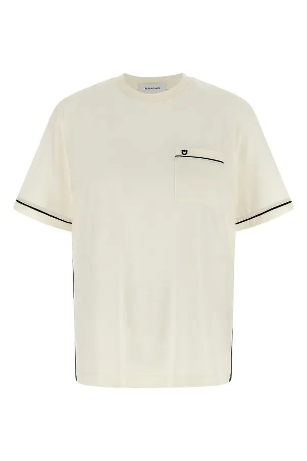 FERRAGAMO Gancini Cotton-cashmere T-shirt