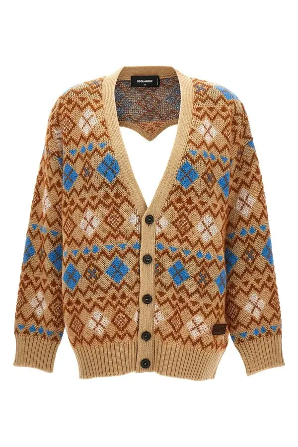 Dsquared2 Heart Vintage Shetland' Cardigan