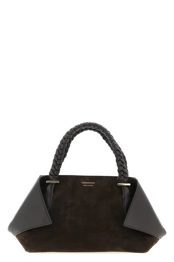 FERRAGAMO Scarf Th S Handbag - Brown