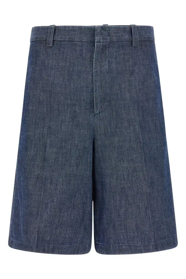 JIL SANDER Cotton Denim Bermuda Shorts