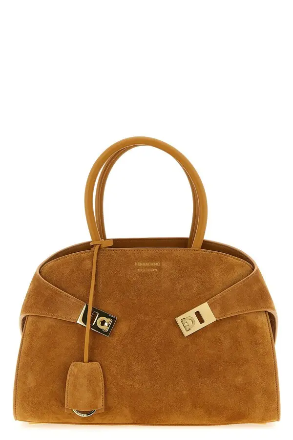FERRAGAMO Hug Th S Handbag - Beige